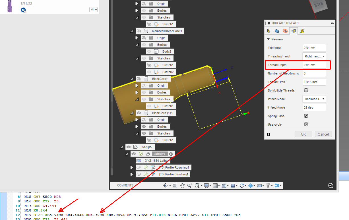 Solved: ProtoTRAK Turning Post, wrong thread cycle output. - Autodesk ...