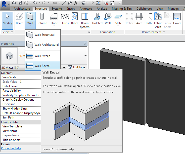 Vertical void in concrete wall - Autodesk Community