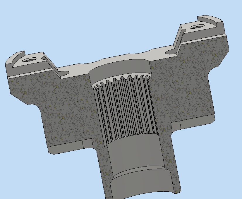 Solved: Involute Spline Design Accelerator - Teeth in the Hub are blind ...