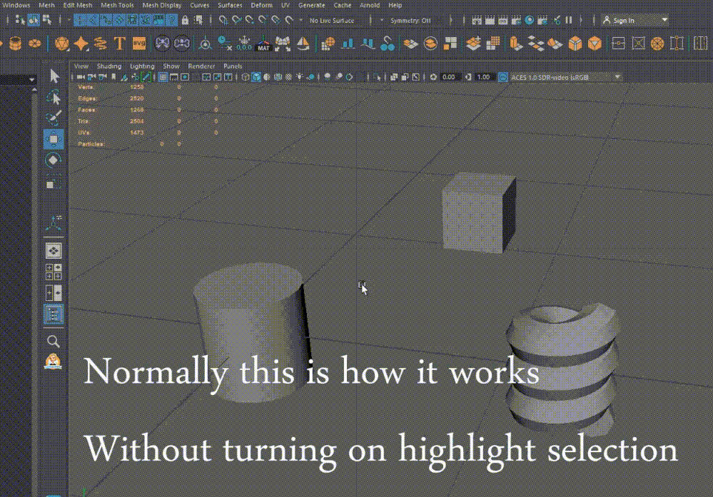 Is "Highlight selection mode" really working? - Autodesk Community