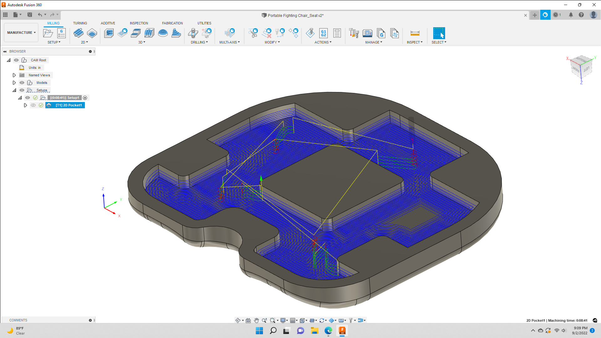 Pocket toolpath missing a big section of a pocket - Autodesk Community