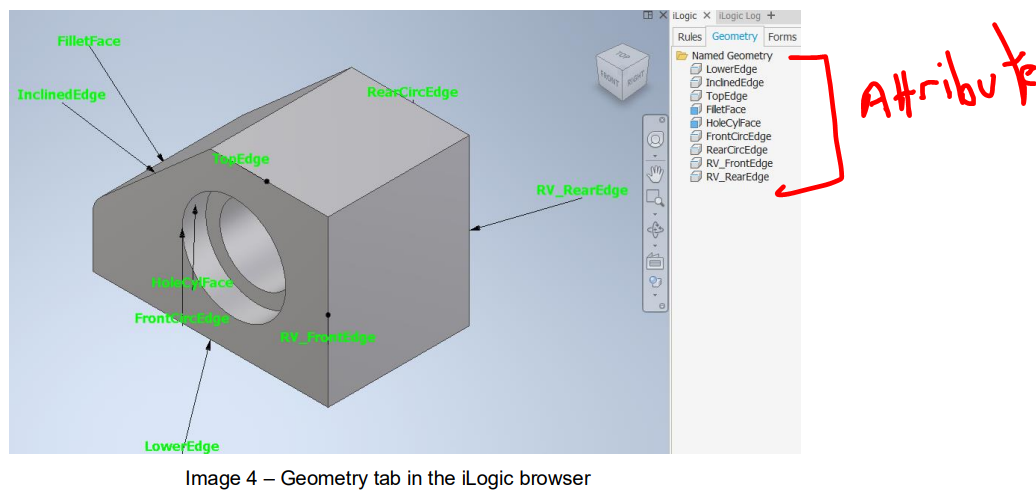 Solved: Giving an attribute (name) to the face with largest area using iLogic - Autodesk Community