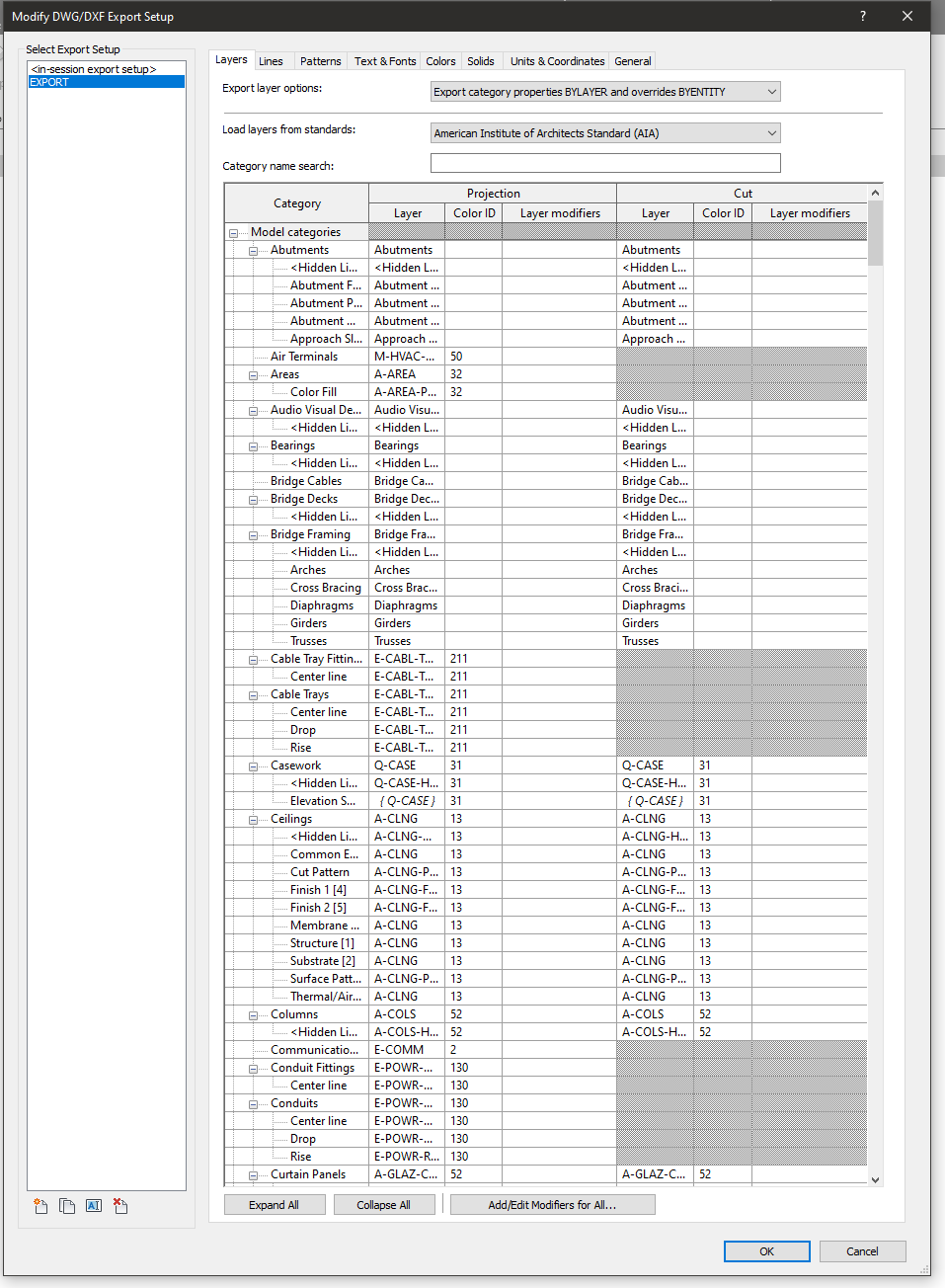 Expand all button for Object Styles Window - Autodesk Community