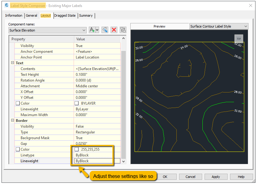 Cogo Point label background colour - very weird behavior - Autodesk Community