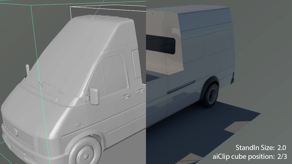 Solved: aiClip shader renders black on scaled up Standins - Autodesk Community