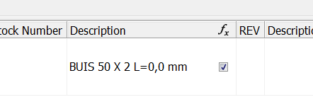 The BOM does not show expressions until you edit the value. - Autodesk Community