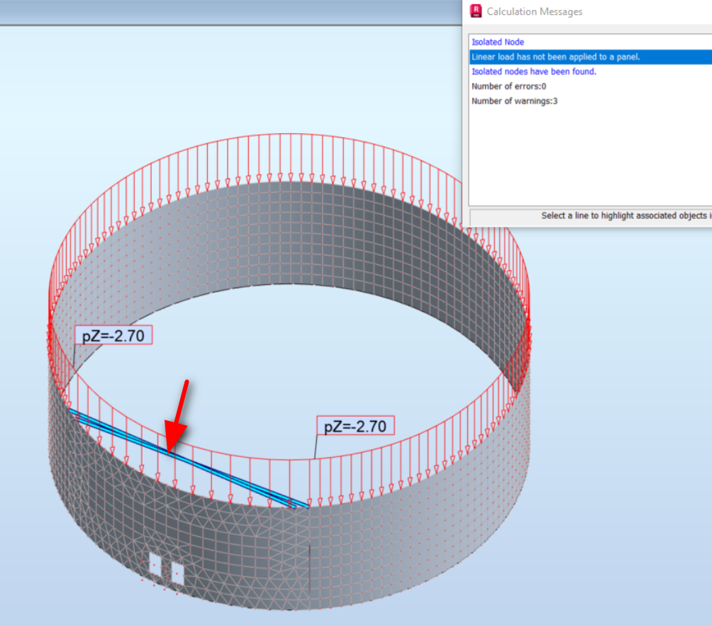 Message - Linear load has not been applied to panel - Autodesk Community