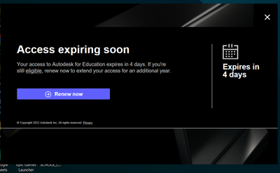 ACCESS TO RENEW EDUCATIONAL LICENSE - Autodesk Community