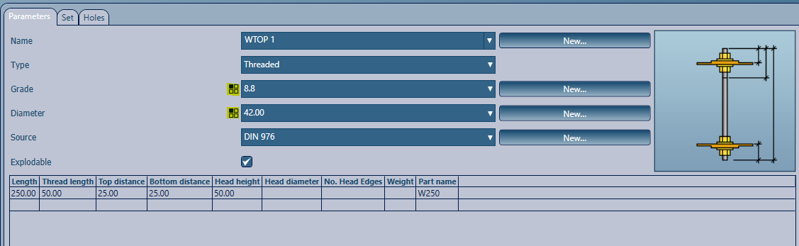 2 nuts and 2 washers in custom anchor - Autodesk Community