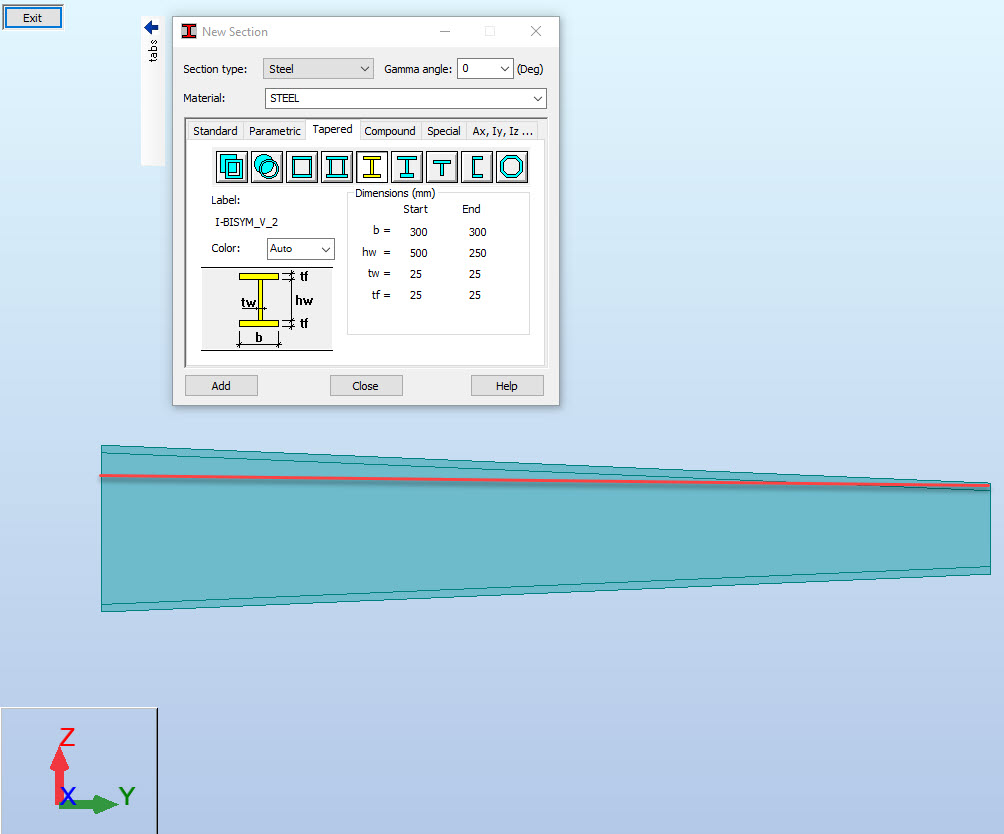 Can you create a beam element model with varying thickness? - Autodesk Community