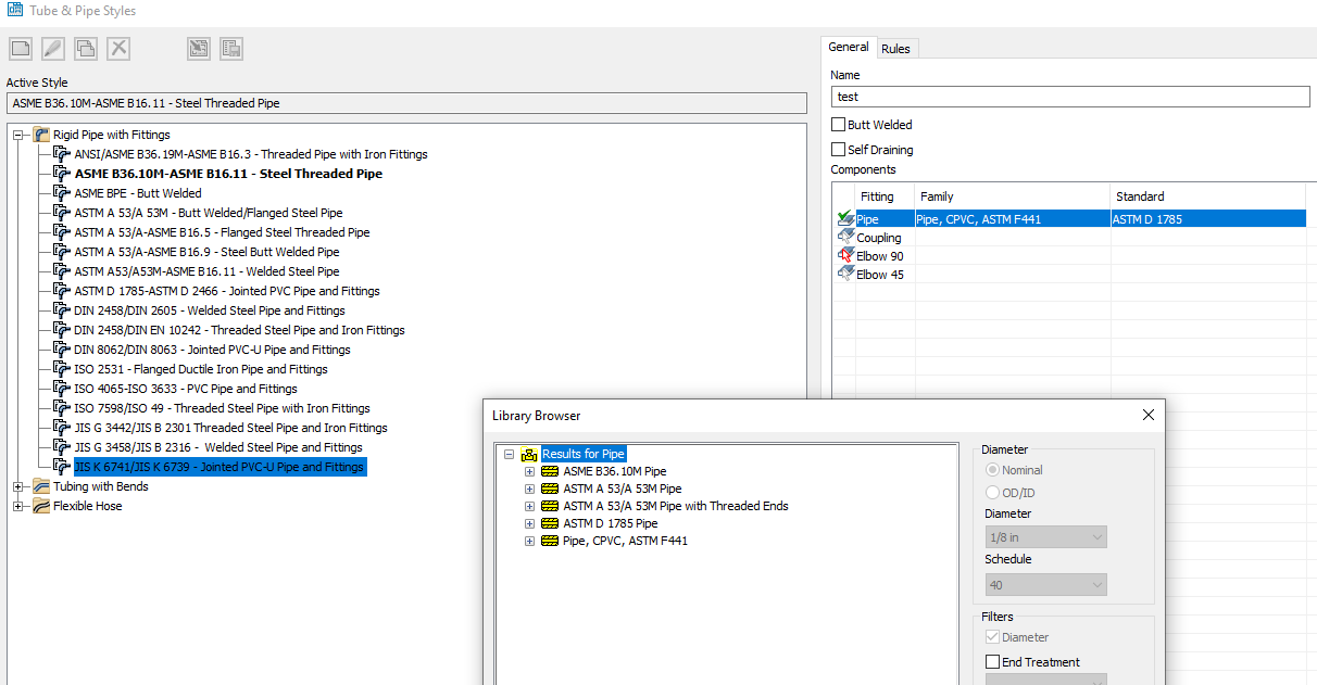 Cant Access Custom Content Center Library Fittings When Creating Tube ...