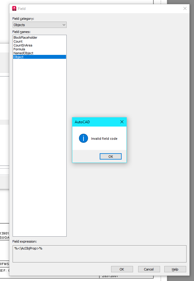 AutoCAD - Fields Not Working - Autodesk Community