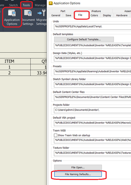 Inventor 101 - File Naming Defaults - Autodesk Community