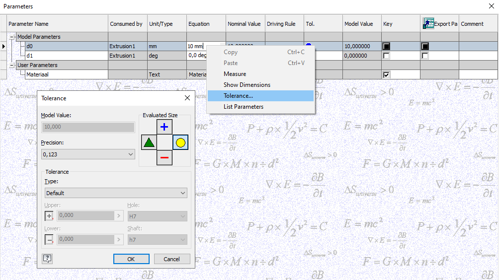 add a tolerance to ALL feature dimensions - Autodesk Community