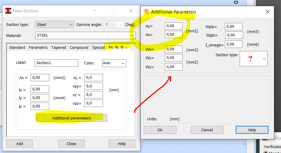 Can you modify the shear area of a cross section? - Autodesk Community
