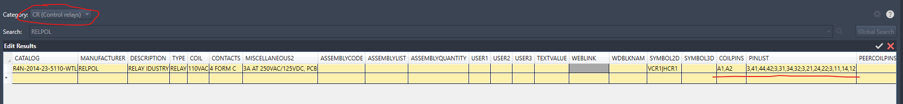 Pinlist not show after lookup in catalogue - Autodesk Community
