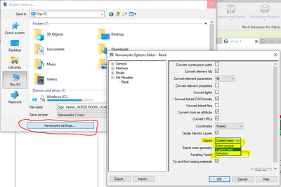 NWC model generated in Revit 2020 incomplete - Autodesk Community