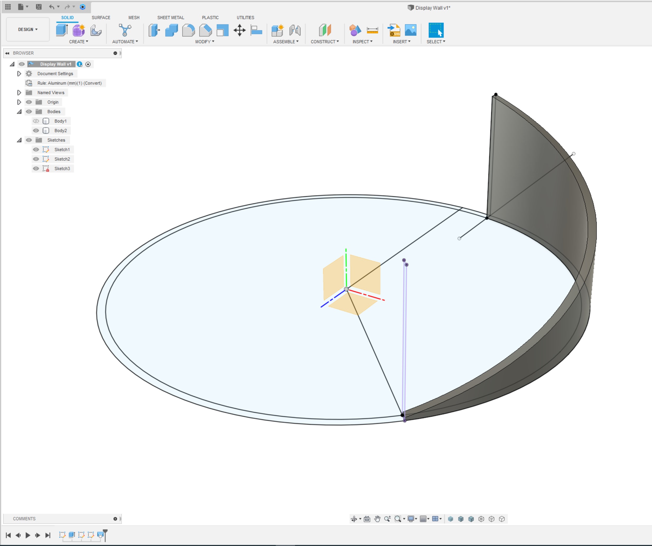 How to create a flat pattern for the top of this "wall"? - Autodesk ...