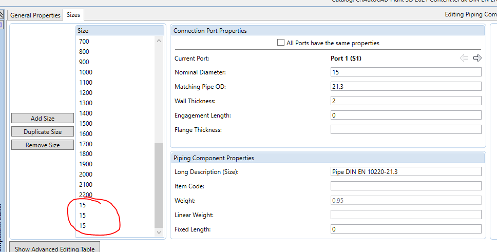 Spec editor - organise sizes in AutoCAD Plant 3D - Autodesk Community