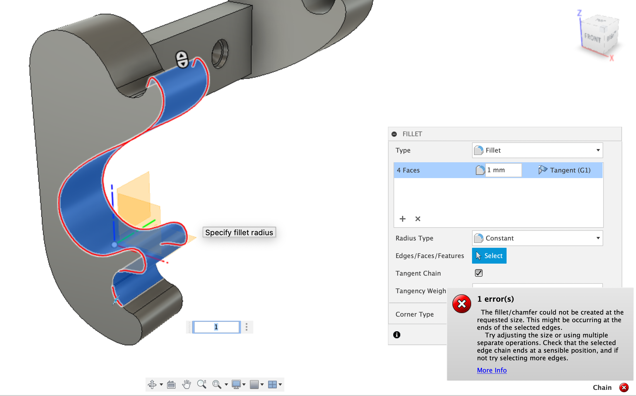 Solved: Cannot fillet edge of an extruded spline sketch - Autodesk ...