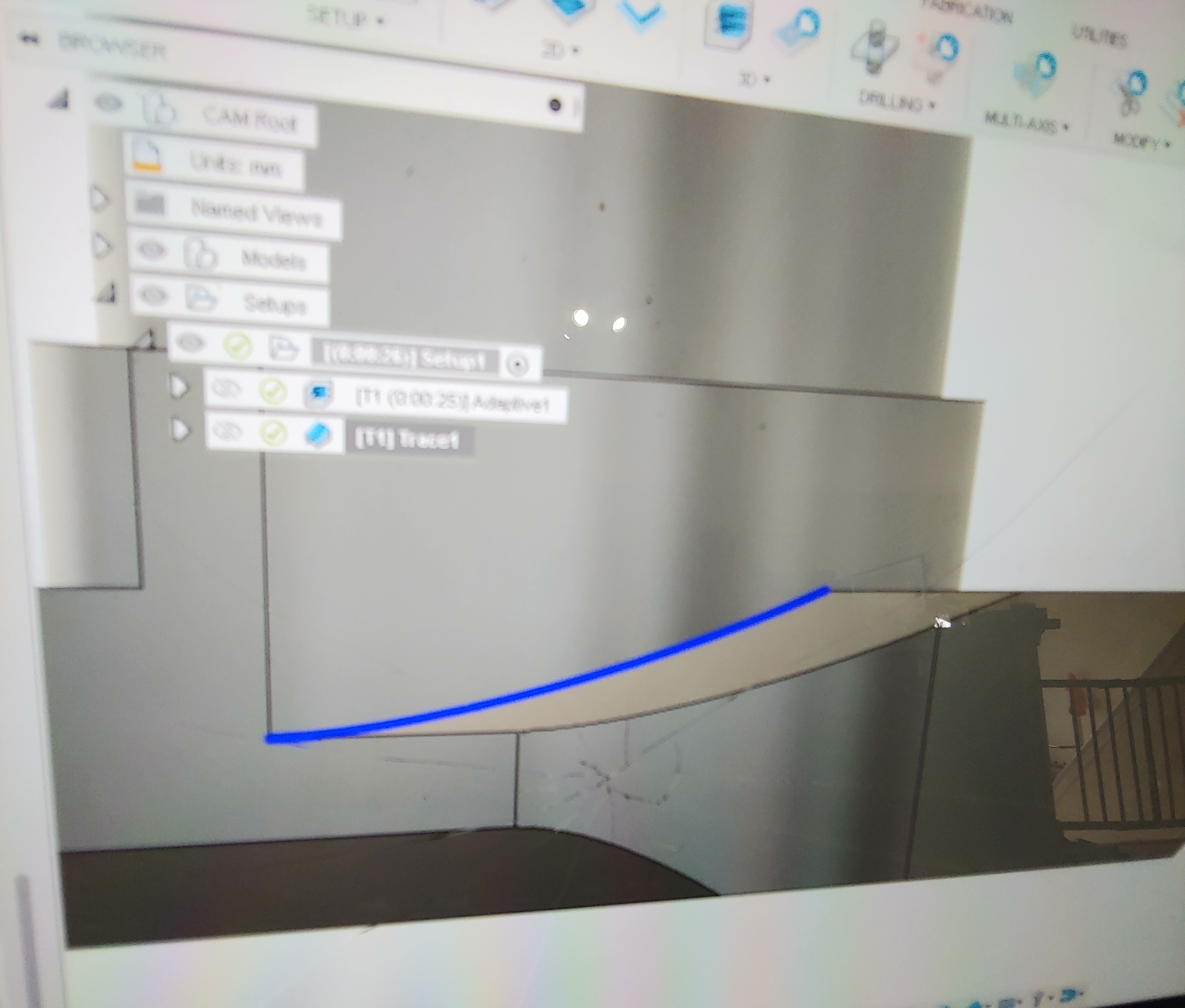 Solved: 3d Ramp trace or project with flat endmill. - Autodesk Community