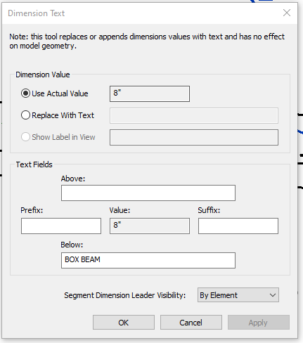 Solved: Dimension: Text Field Below Offset Value - Autodesk Community