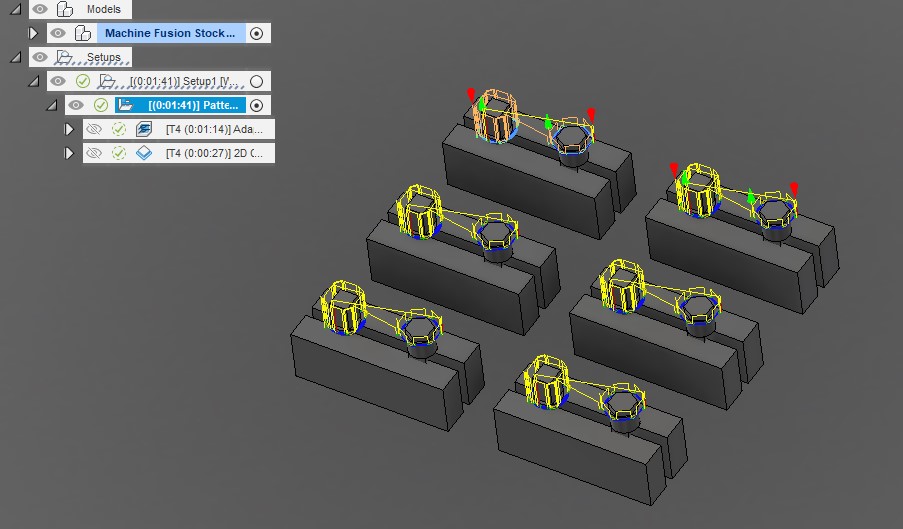 Guidance on 3d Adaptive for multiple parts and operations - Autodesk Community