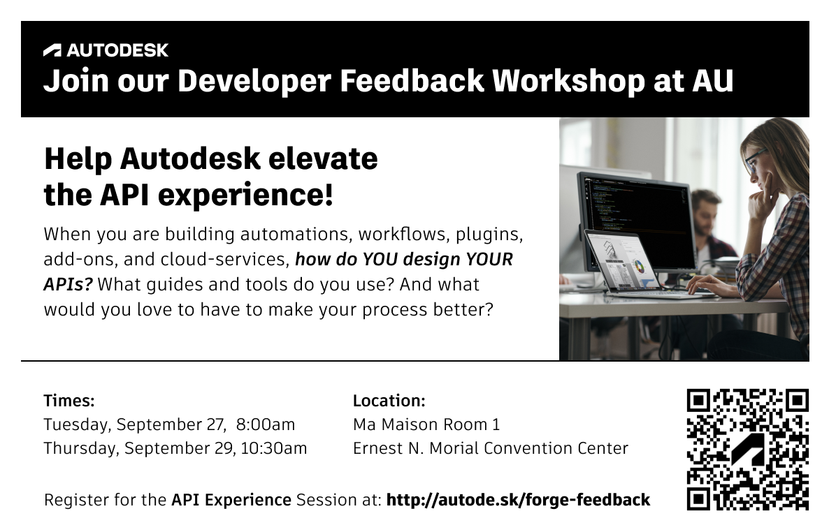 Join our Developer Feedback Workshop at AU - Autodesk Community