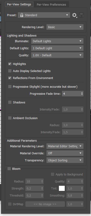 3ds Max 2021 Per View Settings Apply To All Viewport Is Missing Autodesk Community 