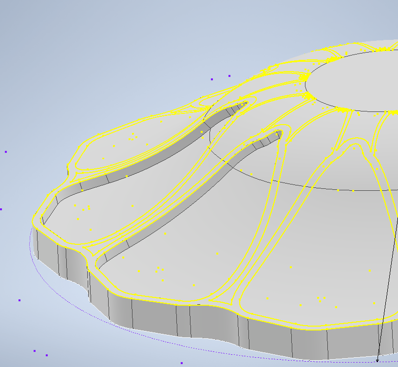 Extruding 3D sketch on to curved faces - Autodesk Community