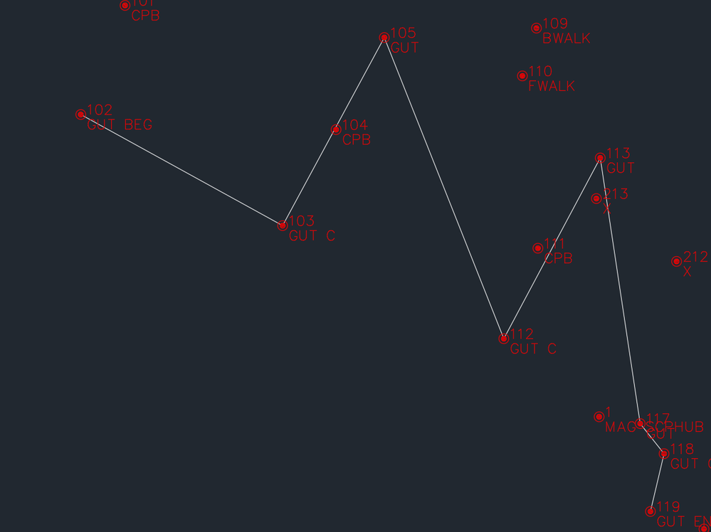 Solved: Why Does Linework Go To Points Without Line Codes? - Autodesk ...