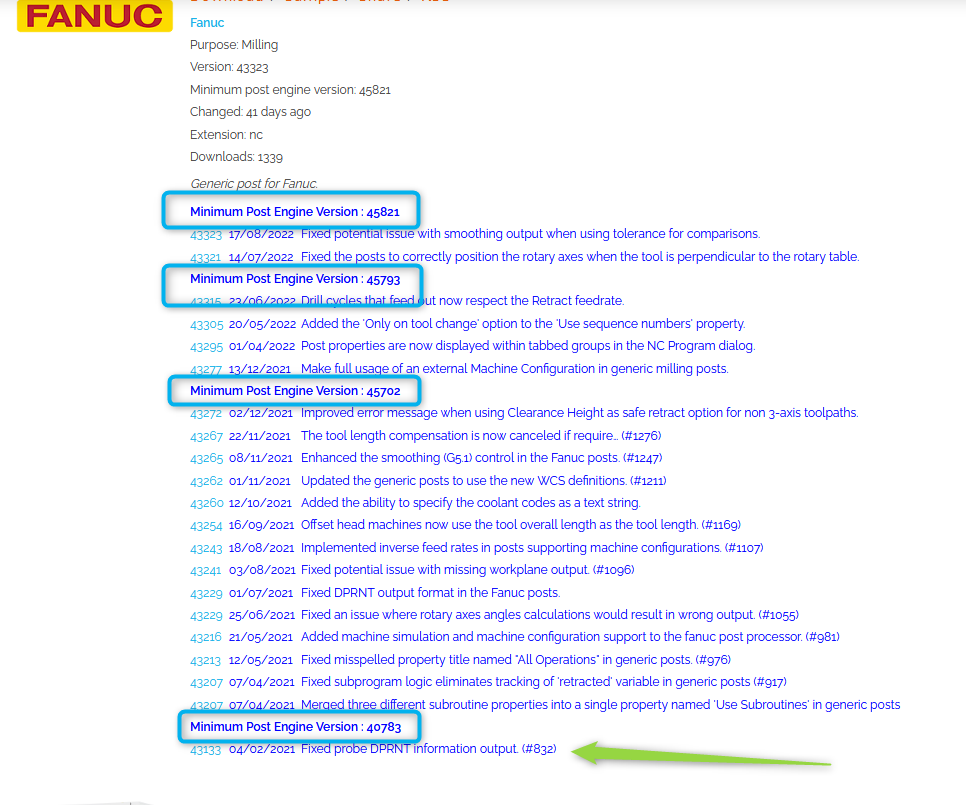Post Processor for Doosan 5 axis machine with a Fanuc 31iMB controller ...