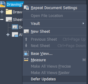 Solved: defer update on drawing - Autodesk Community