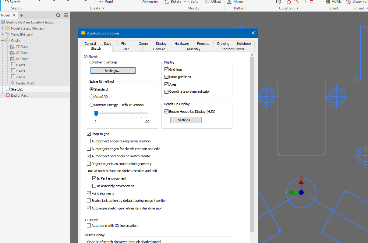 Solved: Can't seem to display my axes in a sketch - Autodesk Community