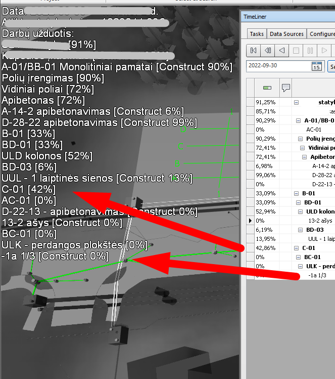 Timeliner overlay text for tasks and subtask - Autodesk Community