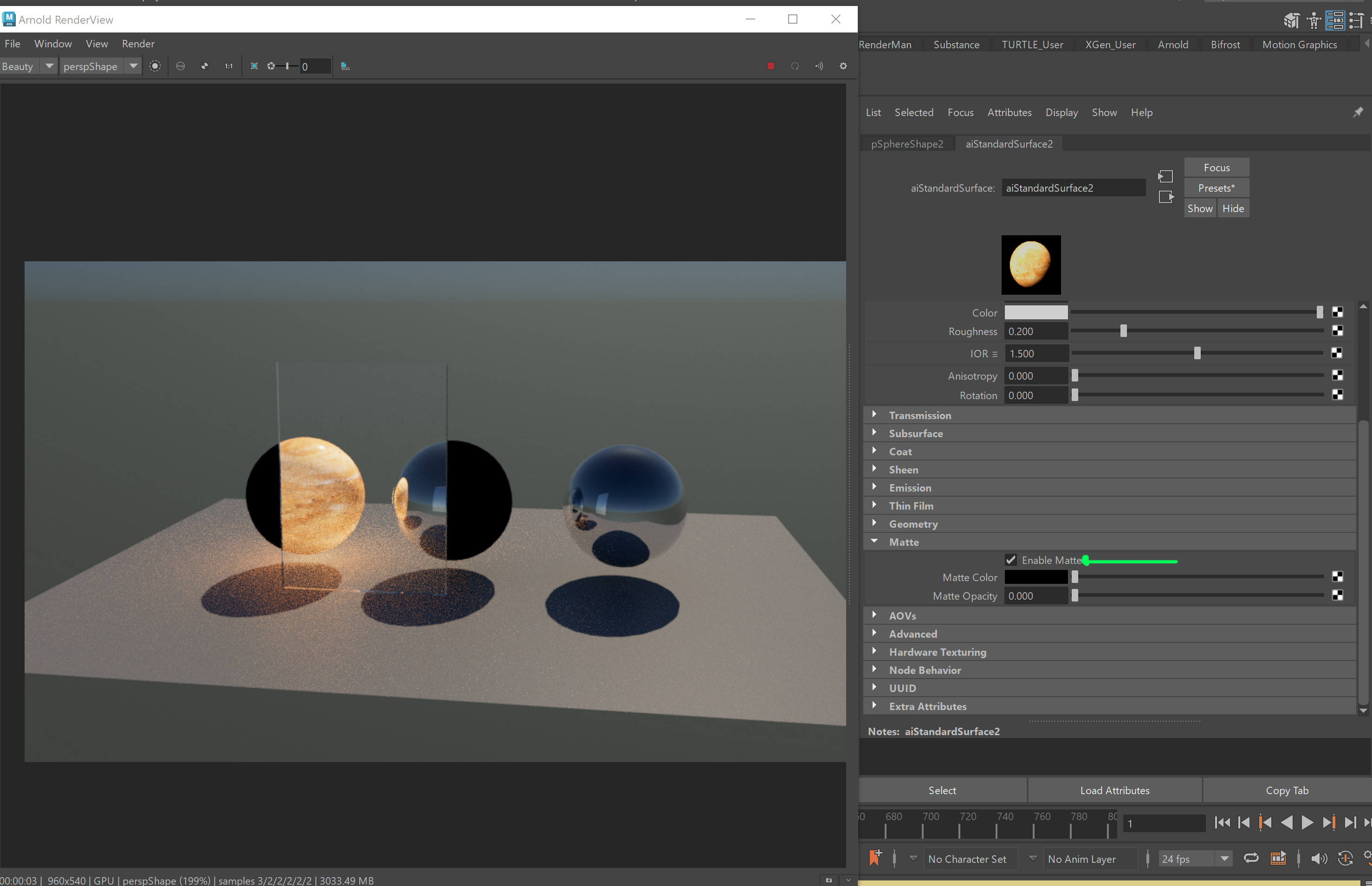 Matte objects reflections - Autodesk Community