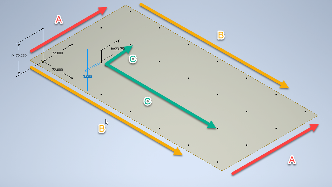 Solved: Patterning a only a rectangular perimeter - Autodesk Community