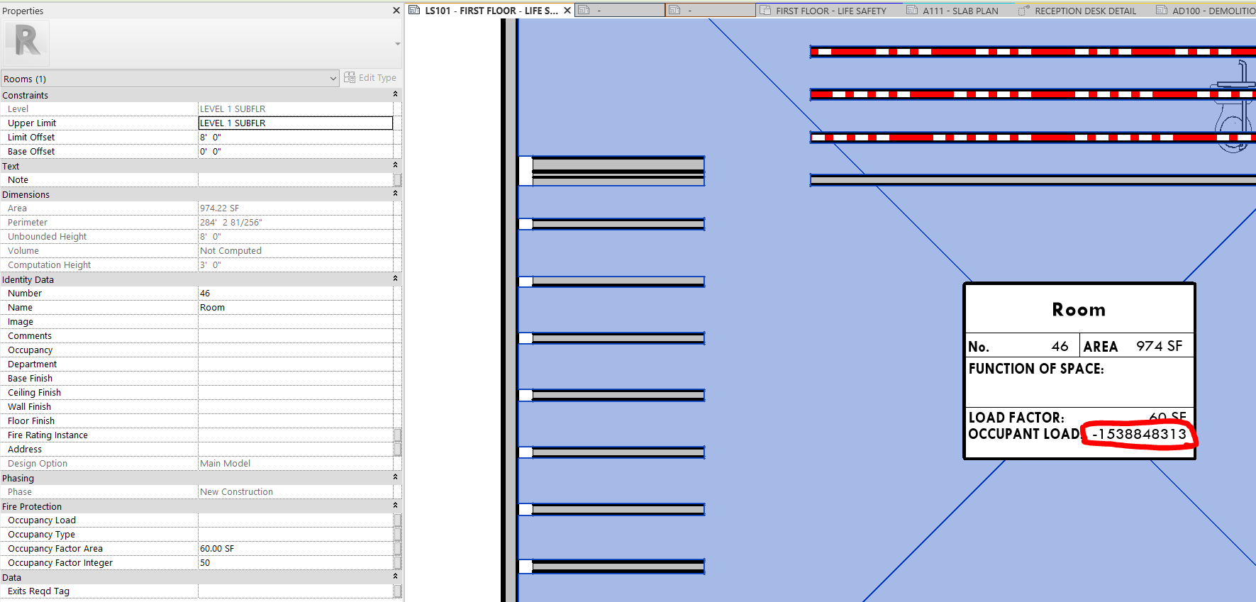 Solved: Occupancy calc shown in schedule and in tag - Autodesk Community