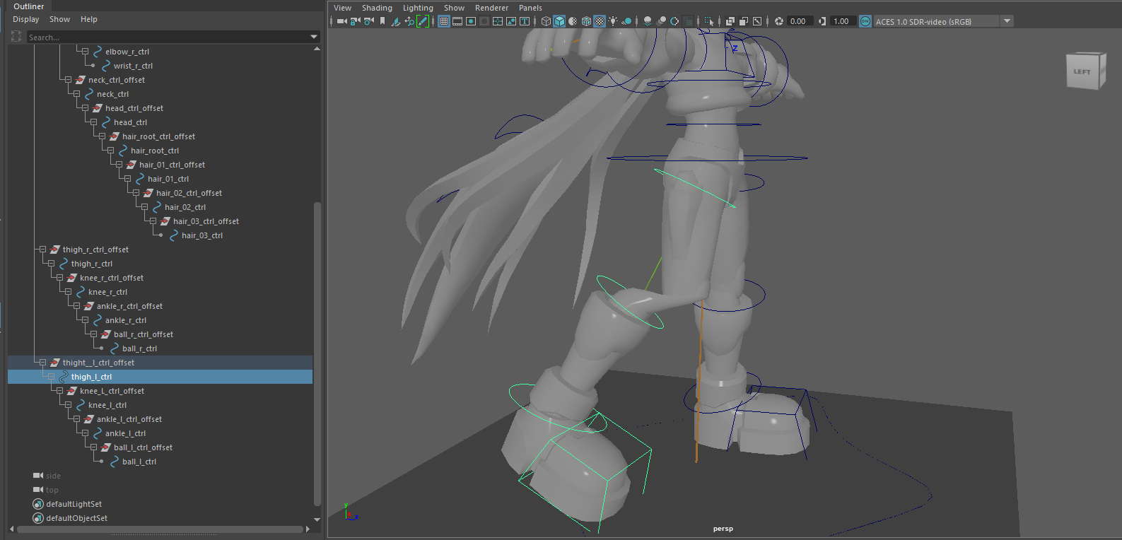 Solved: I'm having issues with my left thigh joint on my FK rig. - Autodesk Community