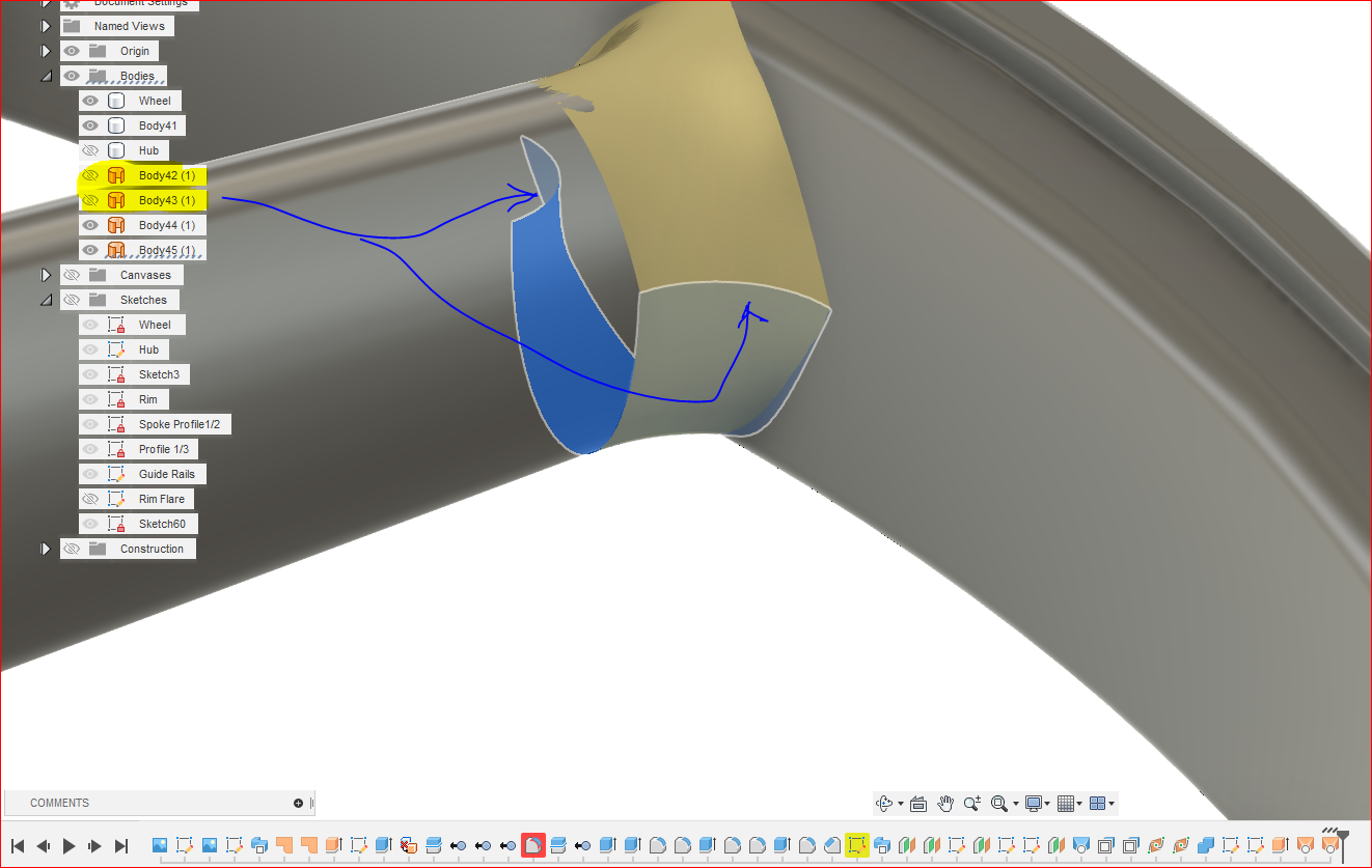 Complex Loft - Spoke to Wheel Rim - Autodesk Community