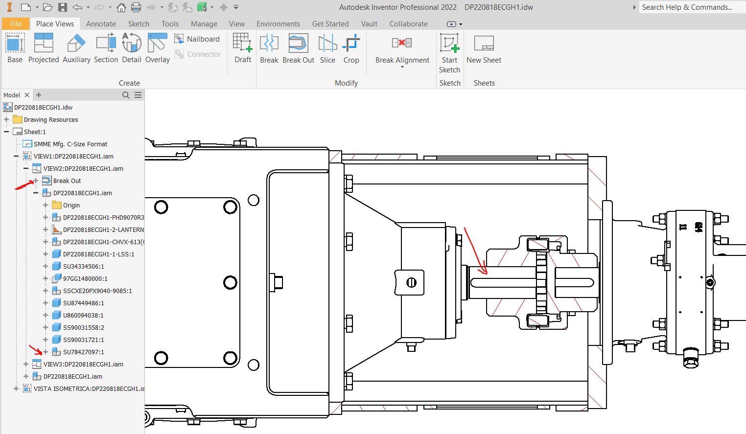 Solved: Break out View not showing all parts - Autodesk Community