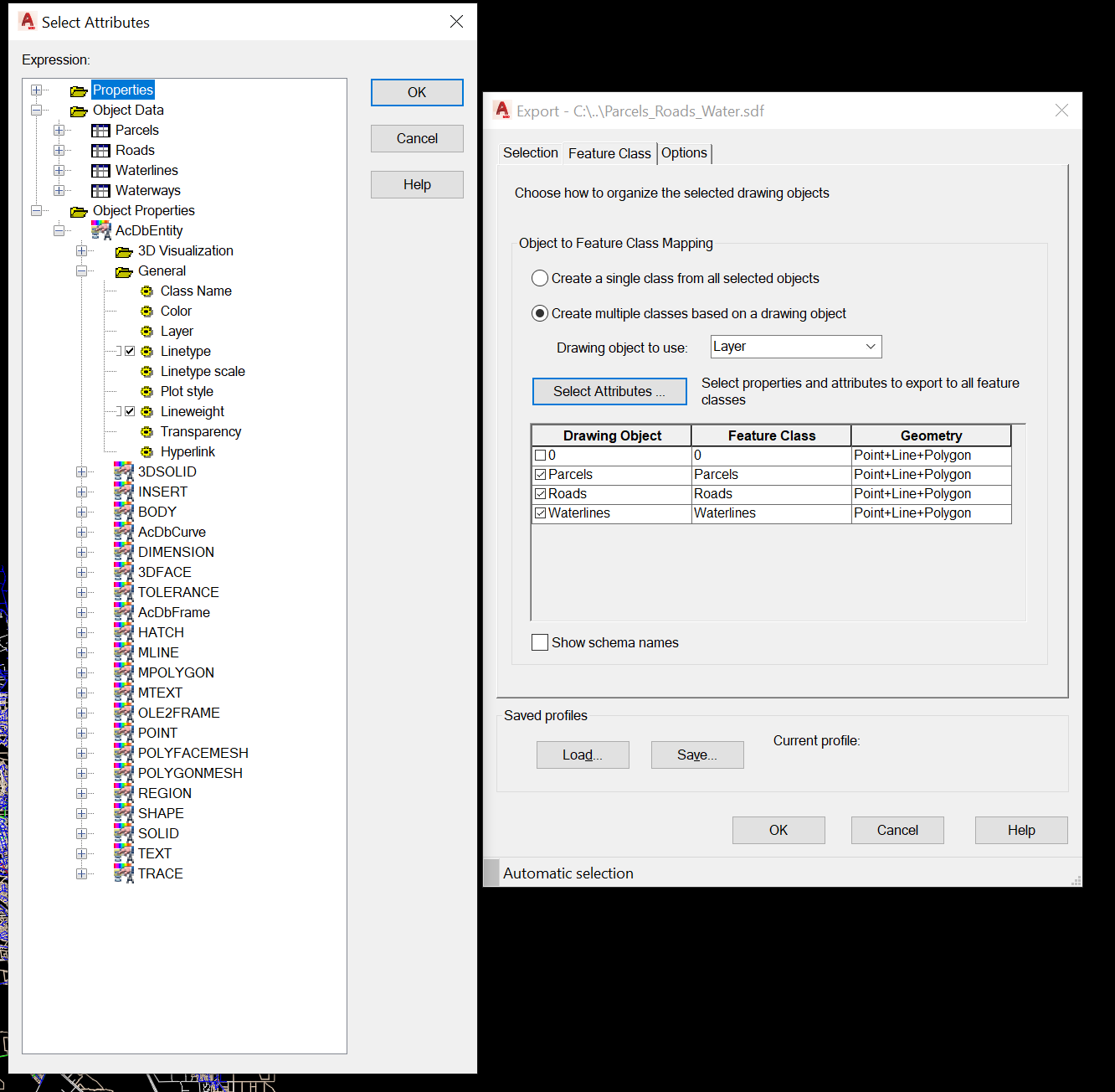 Export to SDF unchecked box missing? - Autodesk Community