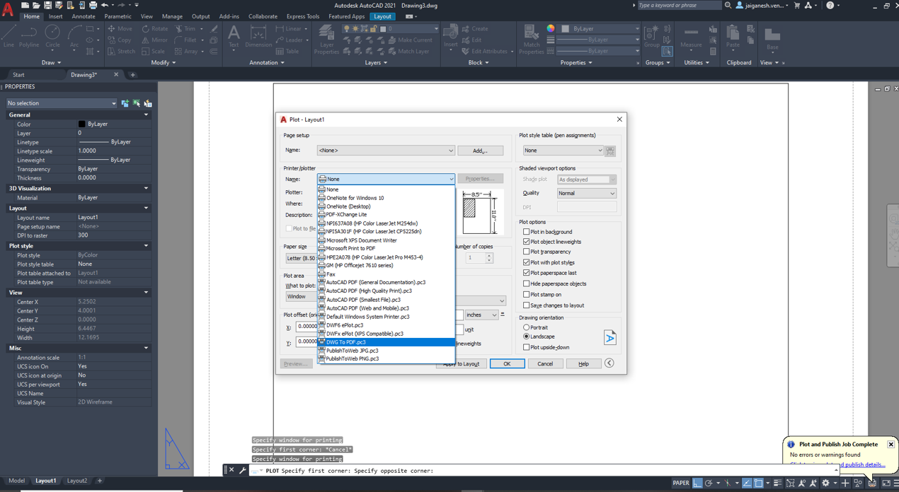 AutoCAD - Incompletee Plot and publish - Autodesk Community