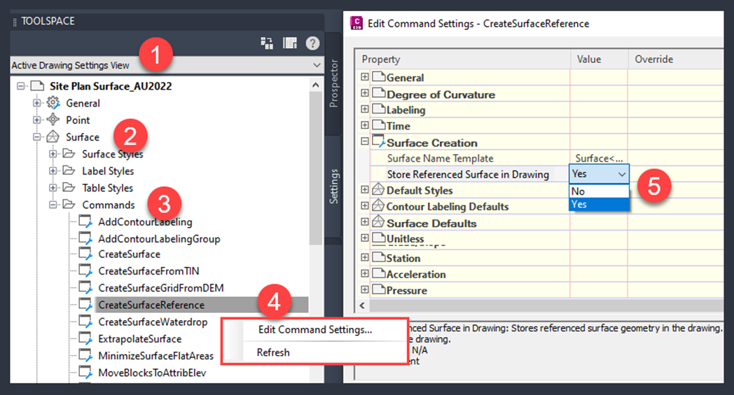 Improving Civil 3D performance with Stored Reference Settings - Autodesk Community