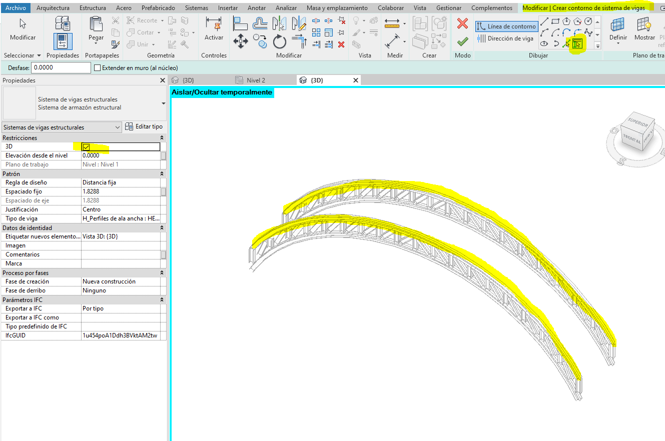 Techos con cerchas metálicas en Revit - Autodesk Community