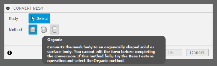 Solved: how to convert a mesh with too many triangles into a body - Autodesk Community