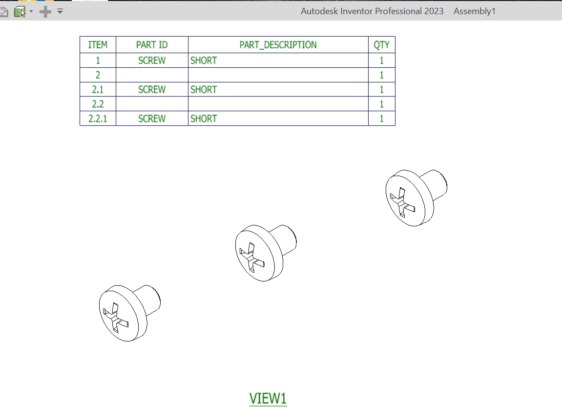 Inv 2023 .idw parts list....not totalling quantities... - Autodesk Community