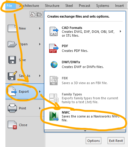 Solved: Exporting an NWC from a Revit model? - Autodesk Community