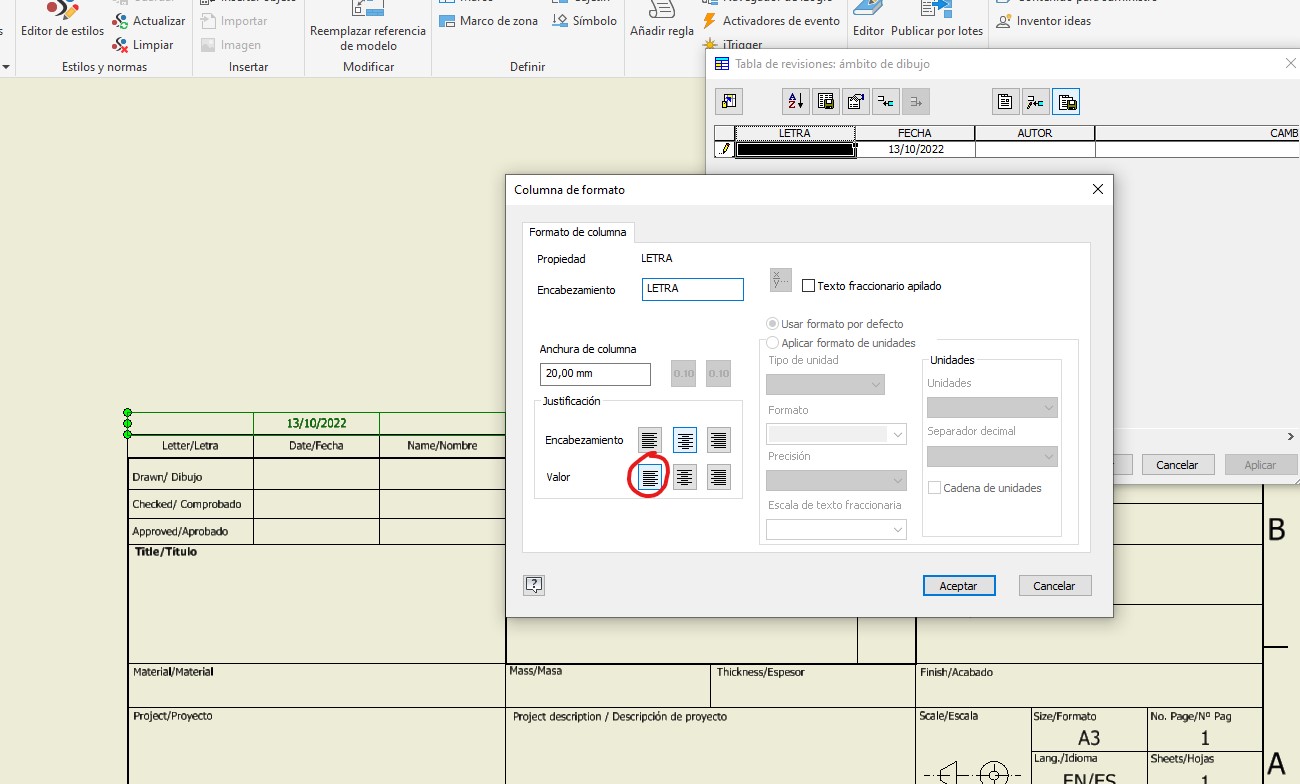 Solucionado: Edición de tablas de revisión - Autodesk Community