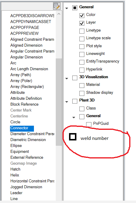 How to add weld number in properties box to quick properties box ? - Autodesk Community